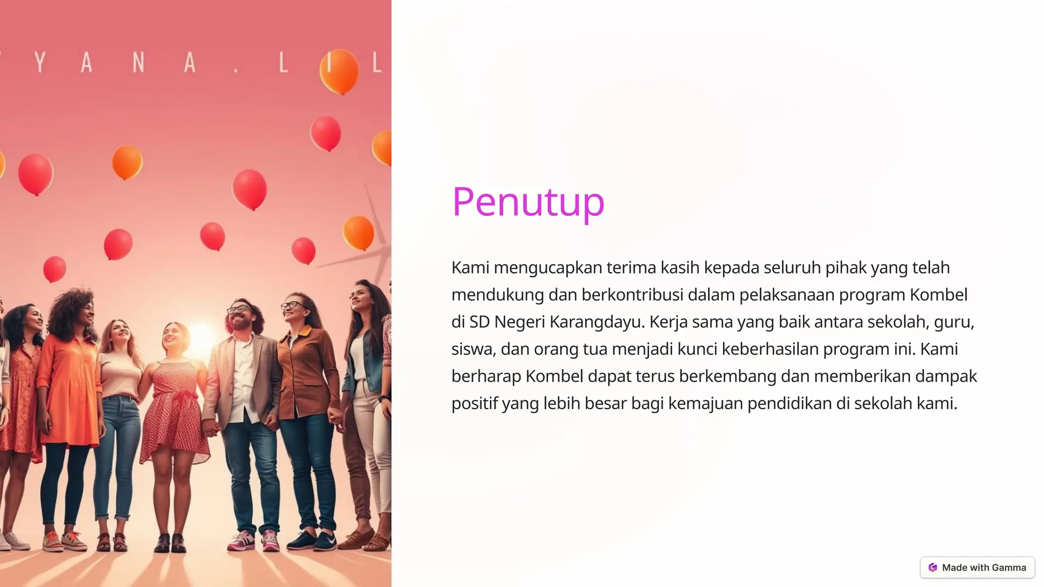 Laporan-Pelaksanaan-Kombel-Komunitas-Belajar-SD-Negeri-Karangdayu.pptx