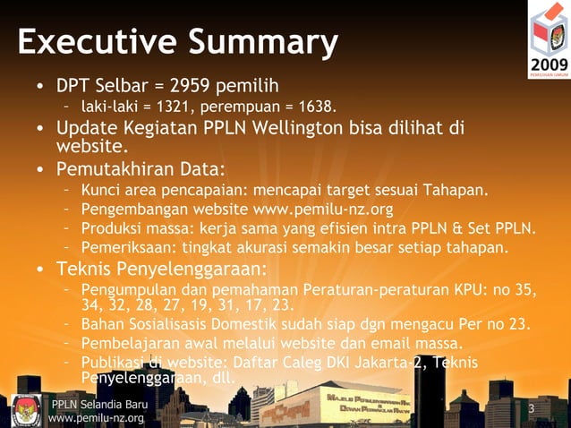 Laporan PPLN Wellington | PPT