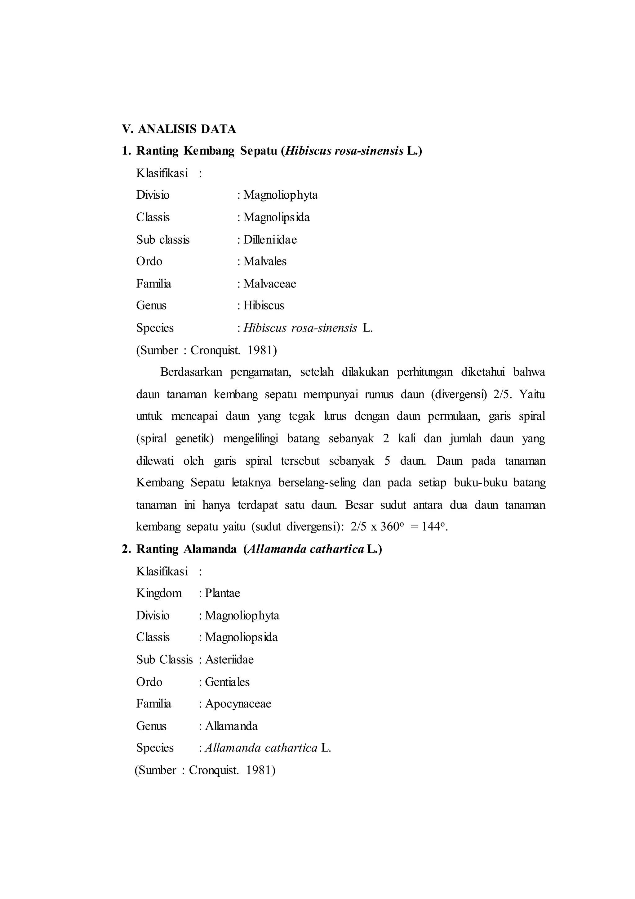 Laporan praktikum 3 tata letak daun rumus daun dan diagram daun ...
