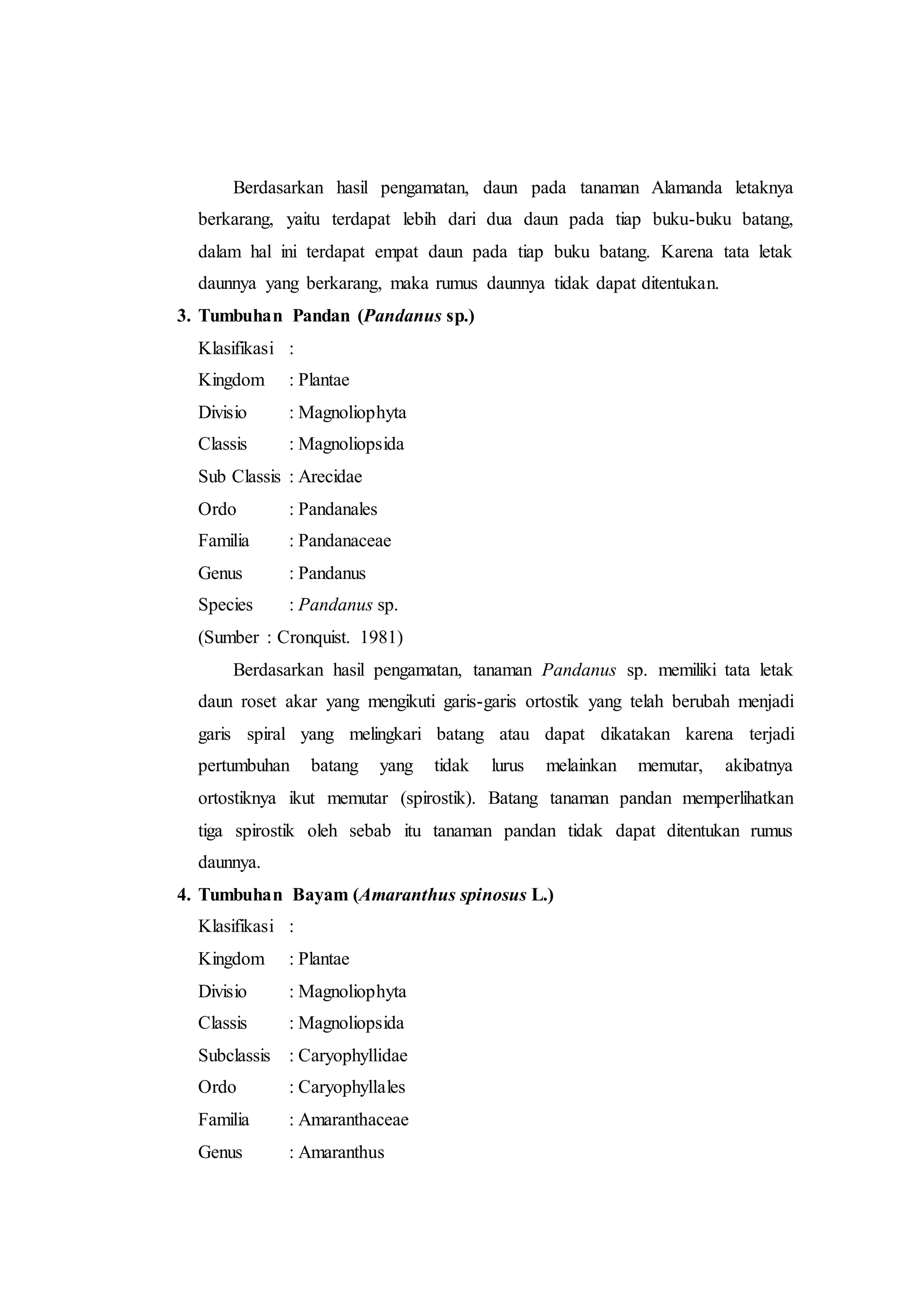 Laporan praktikum 3 tata letak daun rumus daun dan diagram daun ...