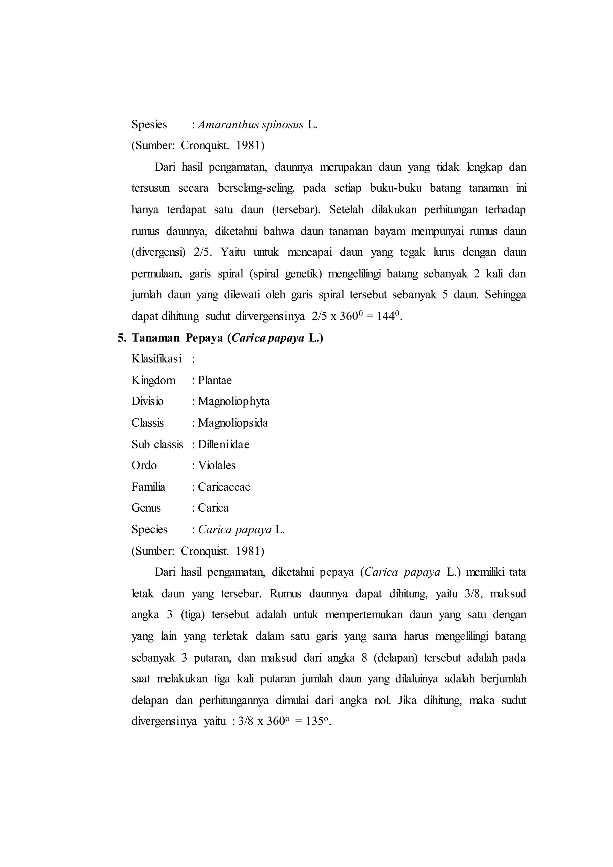 Laporan praktikum 3 tata letak daun rumus daun dan diagram daun ...