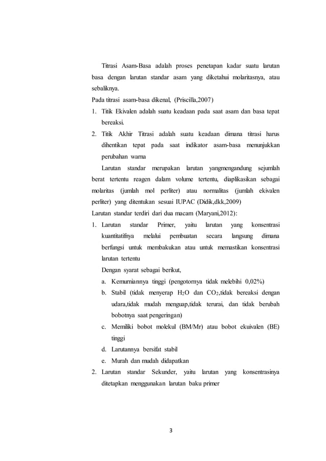 Laporan praktikum asidi alkalimetri doc | DOCX