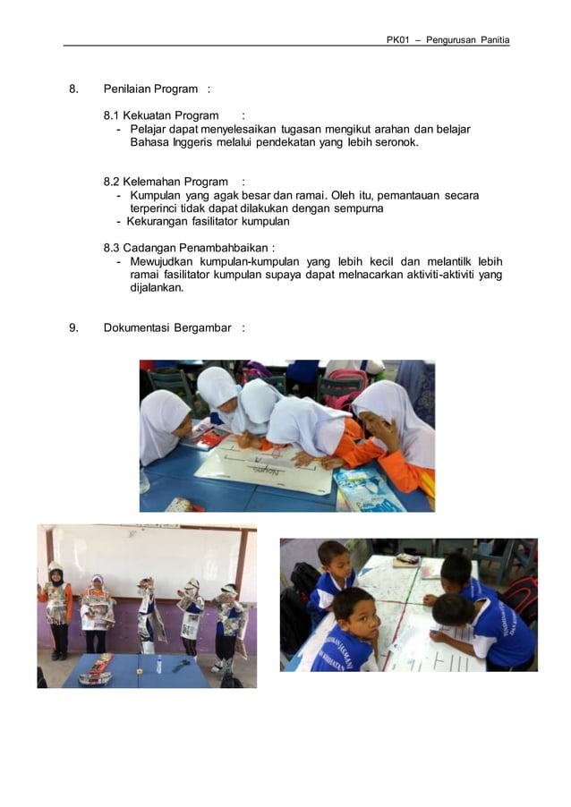 Program pasca upsr 2017 | DOCX