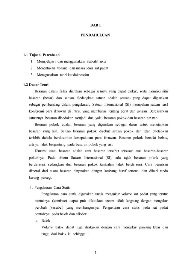 Laporan 1 fisdas teori ketidakpastian | DOCX