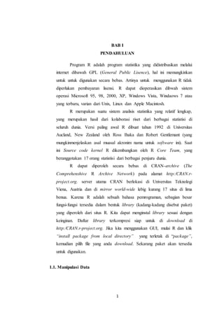 Laporan 1 penngantar program r | DOCX