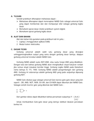 Universal NAND Gate | PDF