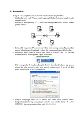 Laporan 3 netmask subnetting | DOC