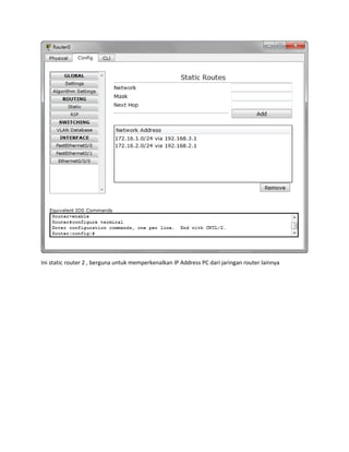 Laporan 3 router 3 pc | PDF