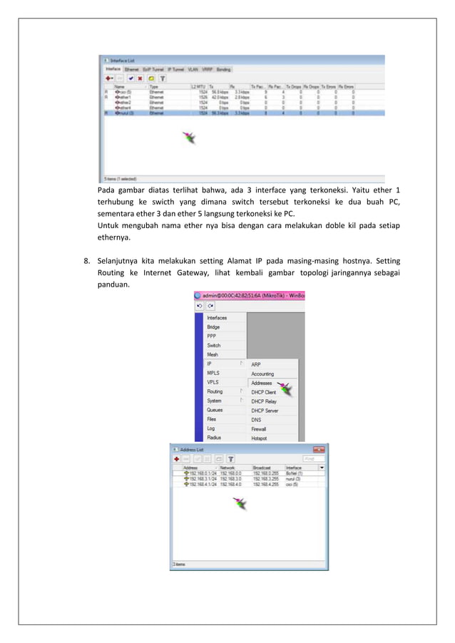 Laporan 4 pengenalan mikrotic router | PDF