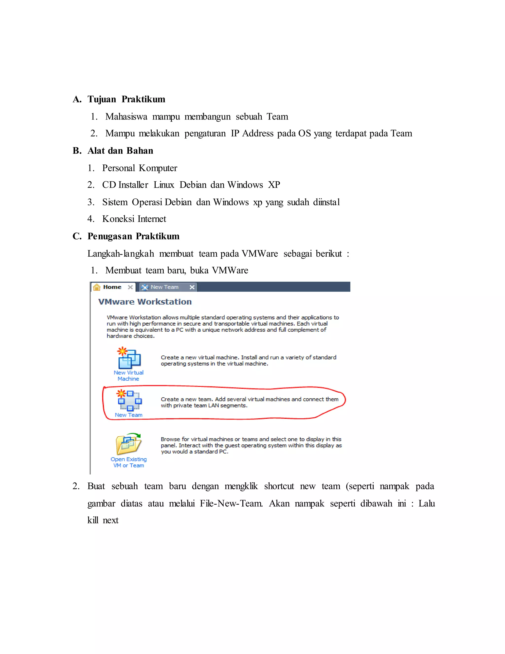 How To Make Team In VMWare | PDF