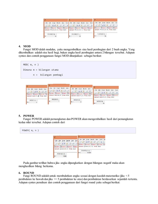 Fungsi Single Row dan Multi Row pada Oracle | DOCX