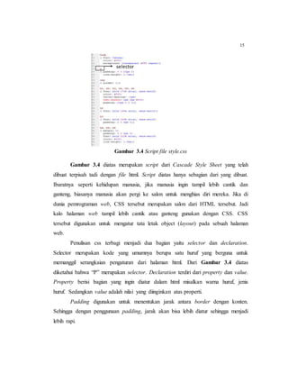 Laporan Praktikum Basis Data Modul VI-Membuat Website | DOCX