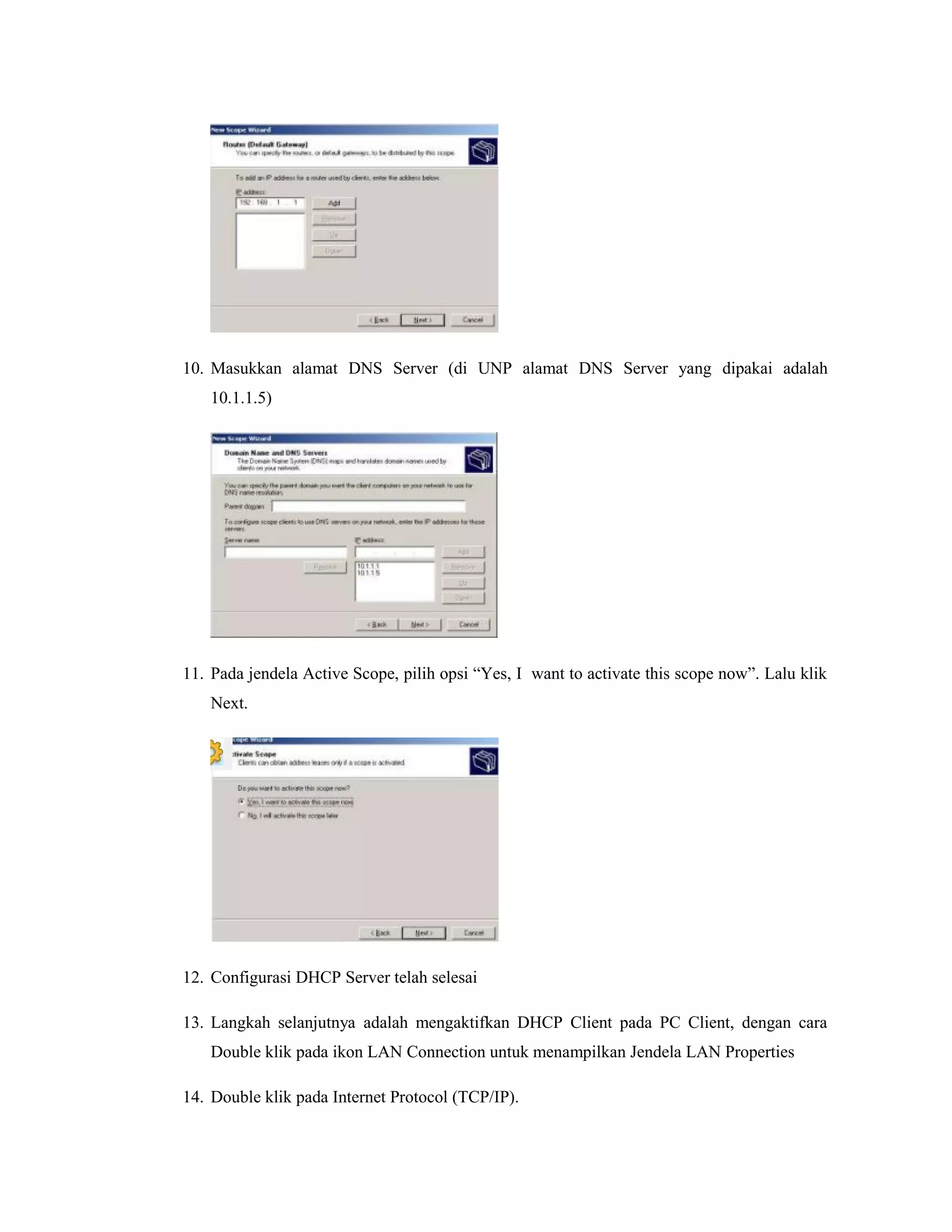 Laporan 6 nat, dns dan dhcp | DOC