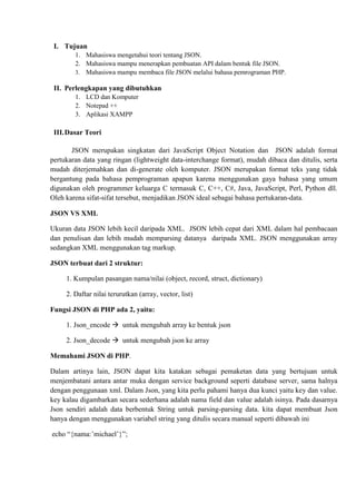 Laporan6 tugas5_JSON | PDF