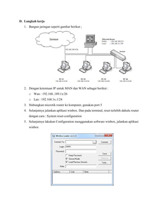 Laporan 7 konfigurasi mikrotik router | PDF