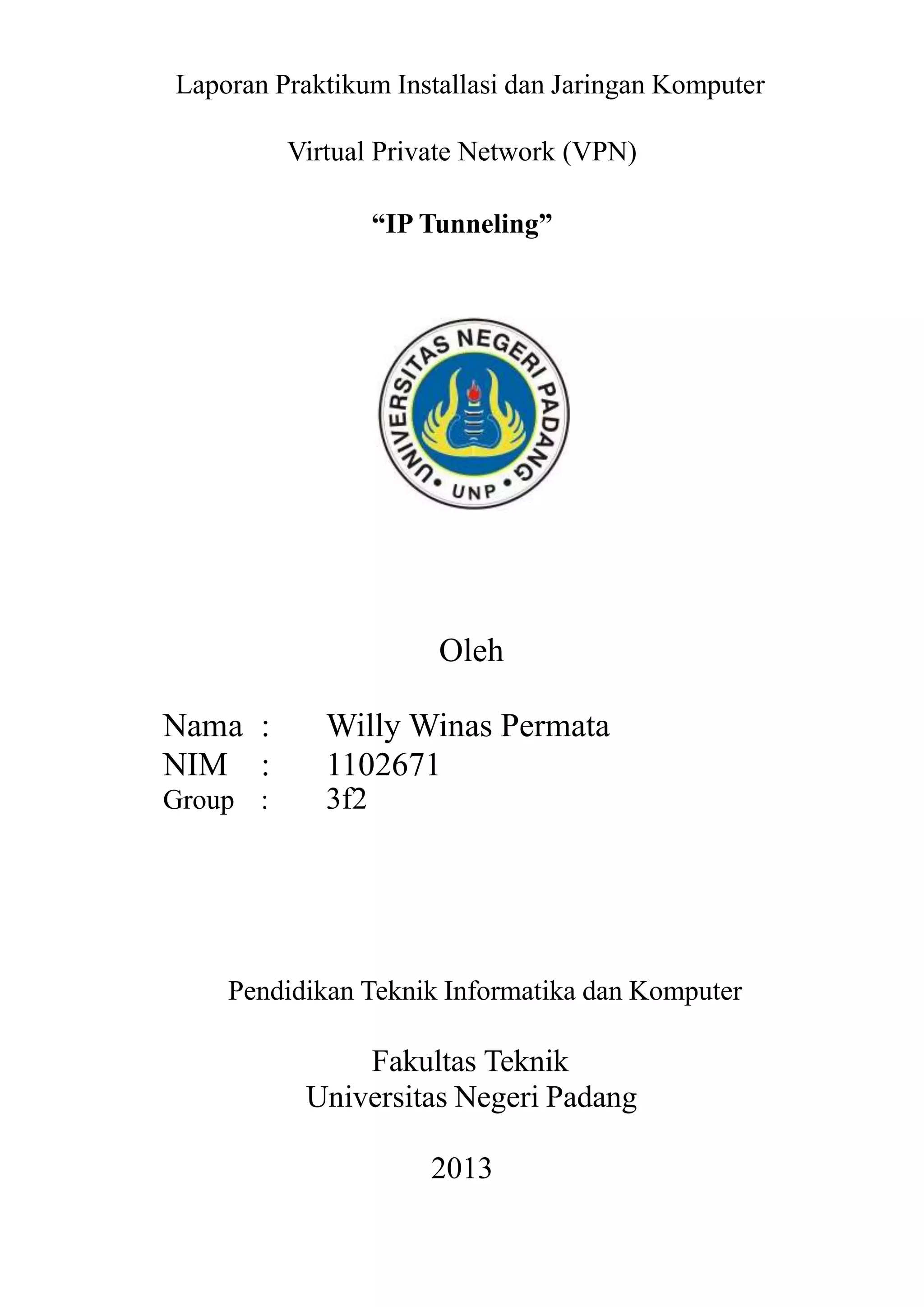 Laporan 8 virtual private network ip tunneling | DOCX