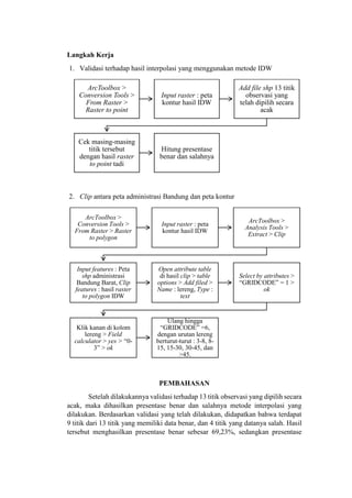 Laporan 9 g24120012 (validasi hasil interpolasi) | PDF