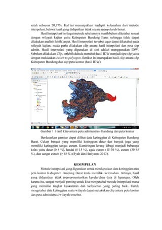 Laporan 9 g24120012 (validasi hasil interpolasi) | PDF