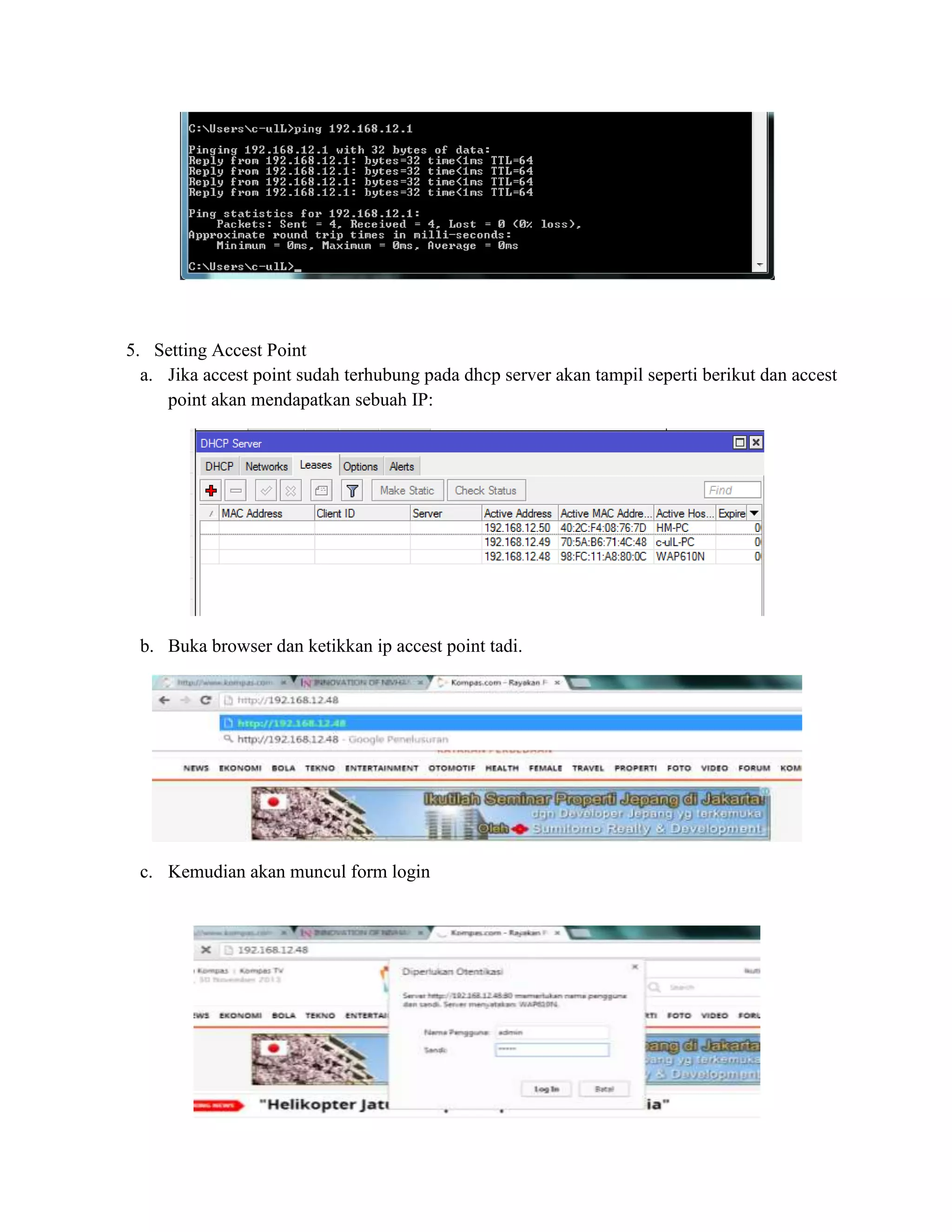 Laporan 9 konfigurasi router lanjutan | DOCX