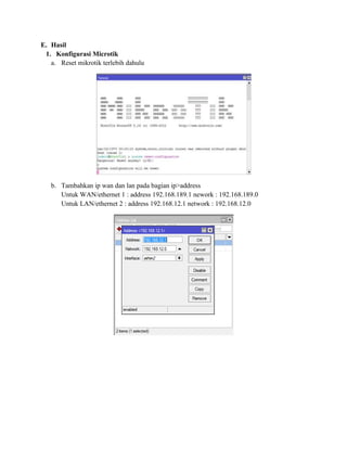 Laporan 9 konfigurasi router lanjutan | PDF