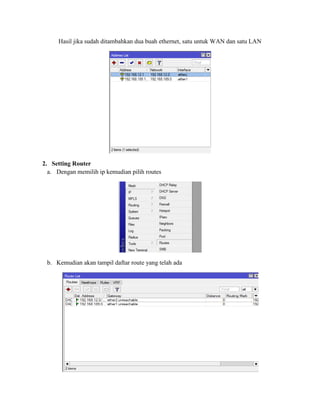 Laporan 9 konfigurasi router lanjutan | PDF