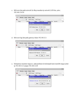 Laporan 9 konfigurasi router lanjutan | PDF