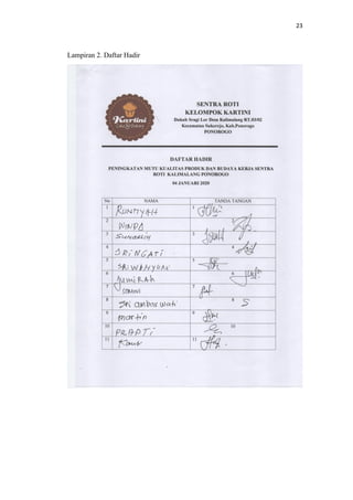 LAPORAN AKHIR ABDIMAS (Sentra Roti Kartini) .docx