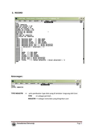 array dan record | PDF