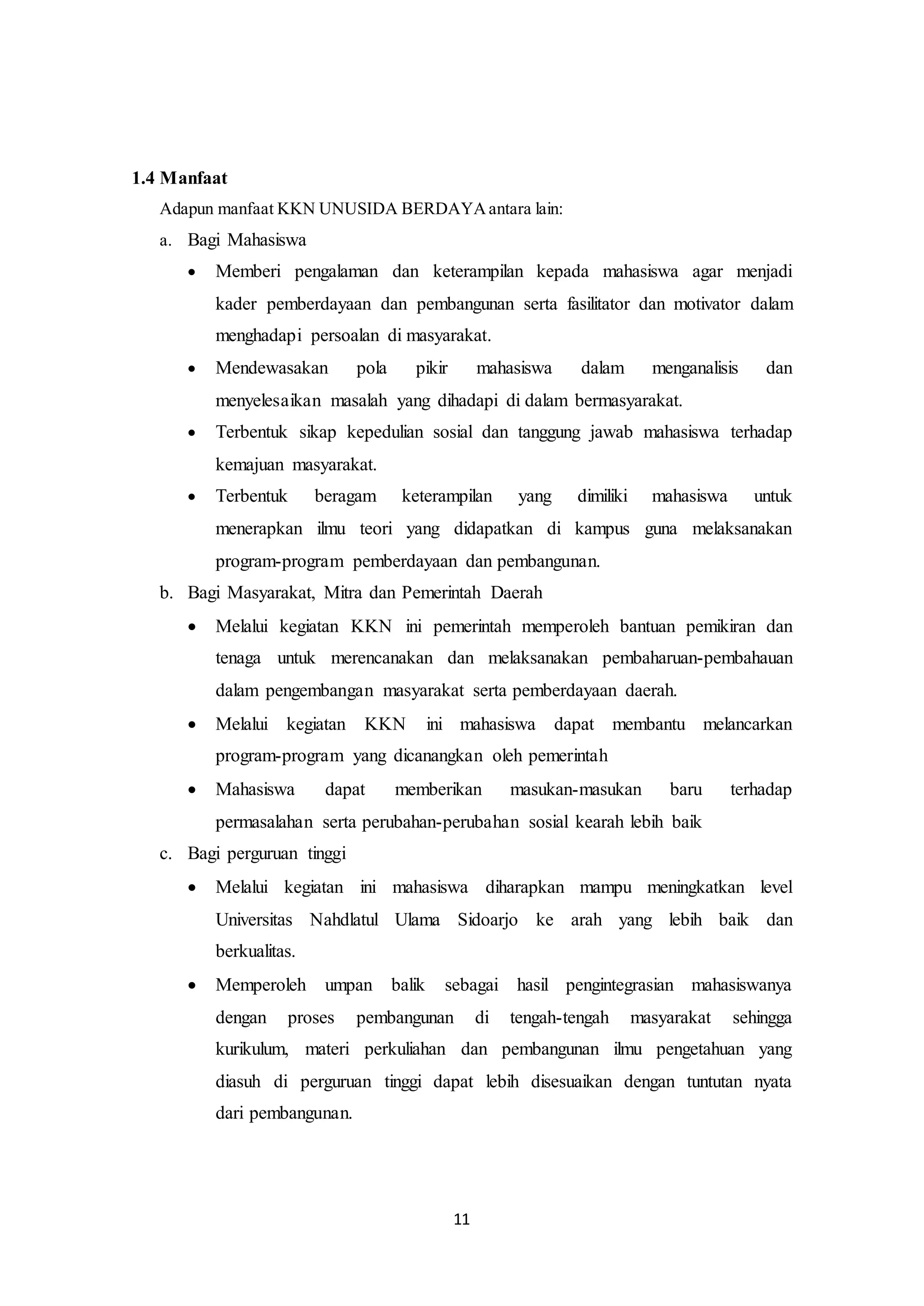 Laporan akhir KKN UNUSIDA 2020 Desa Tanjekwagir oleh muhammad miftakhus ...