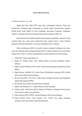 Laporan akhir KKN | PDF