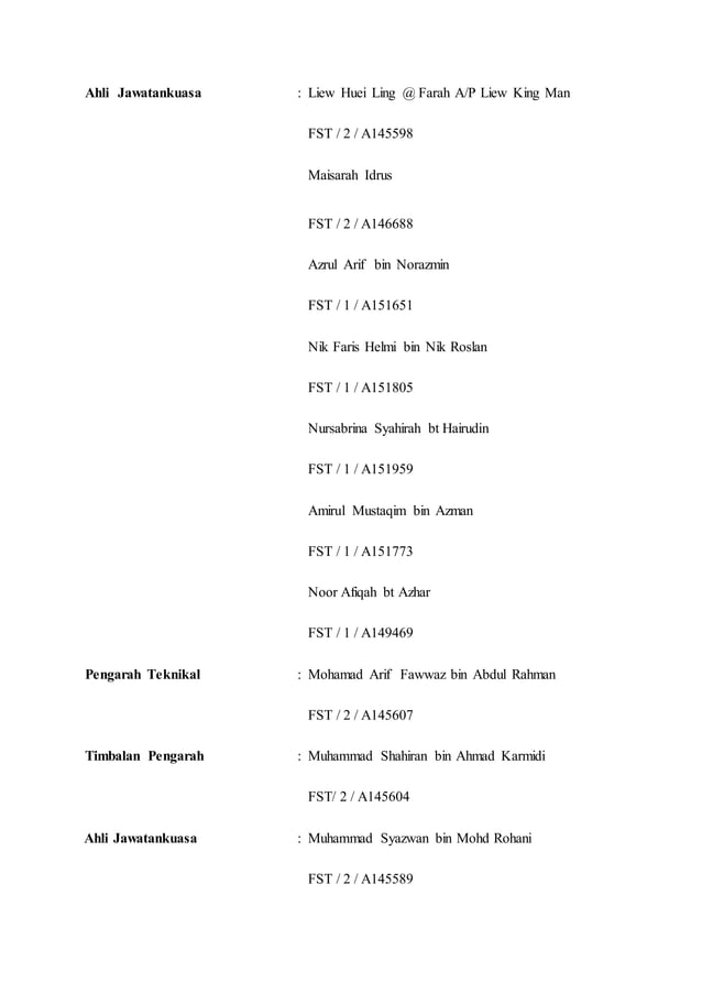 Laporan aktiviti | PDF