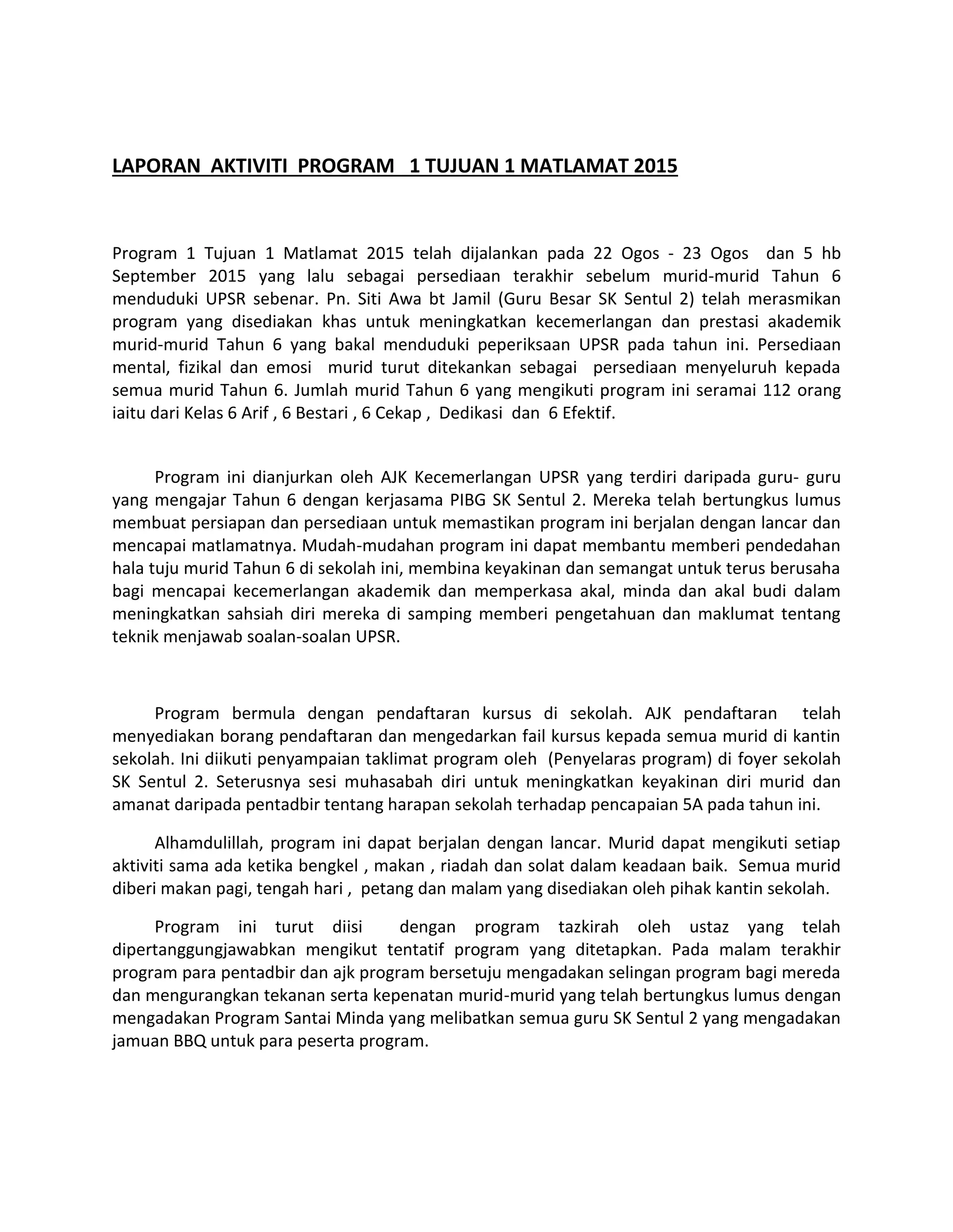 LAPORAN AKTIVITI PROGRAM 1 TUJUAN 1 MATLAMAT 2015.docx