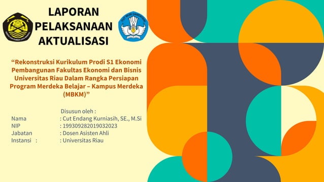 Laporan Aktualisasi CPNS Kemendikbud 2020 - gelombang I - angkatan VI | PPTX