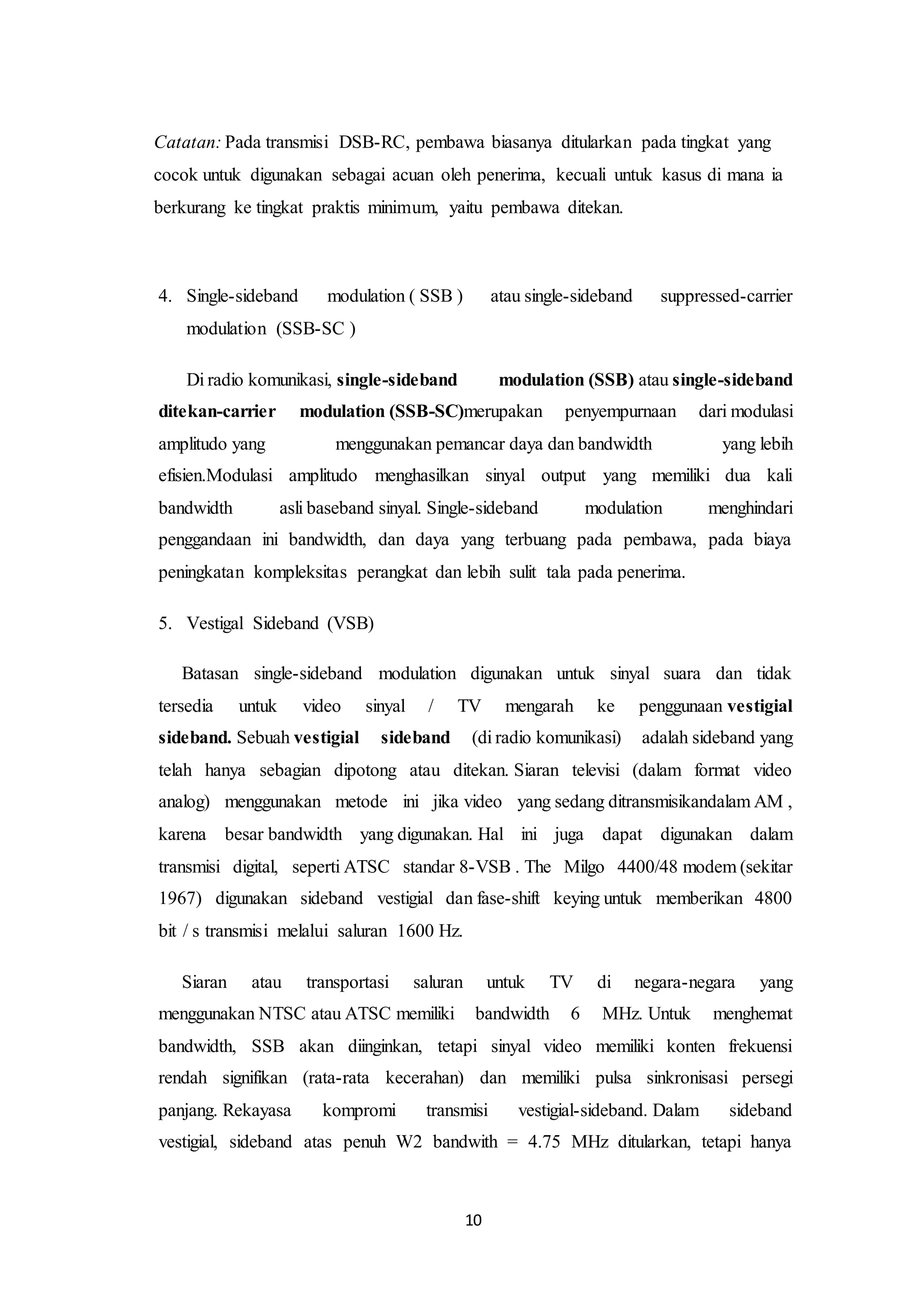 Materi Amplitude Modulation (AM) | DOCX