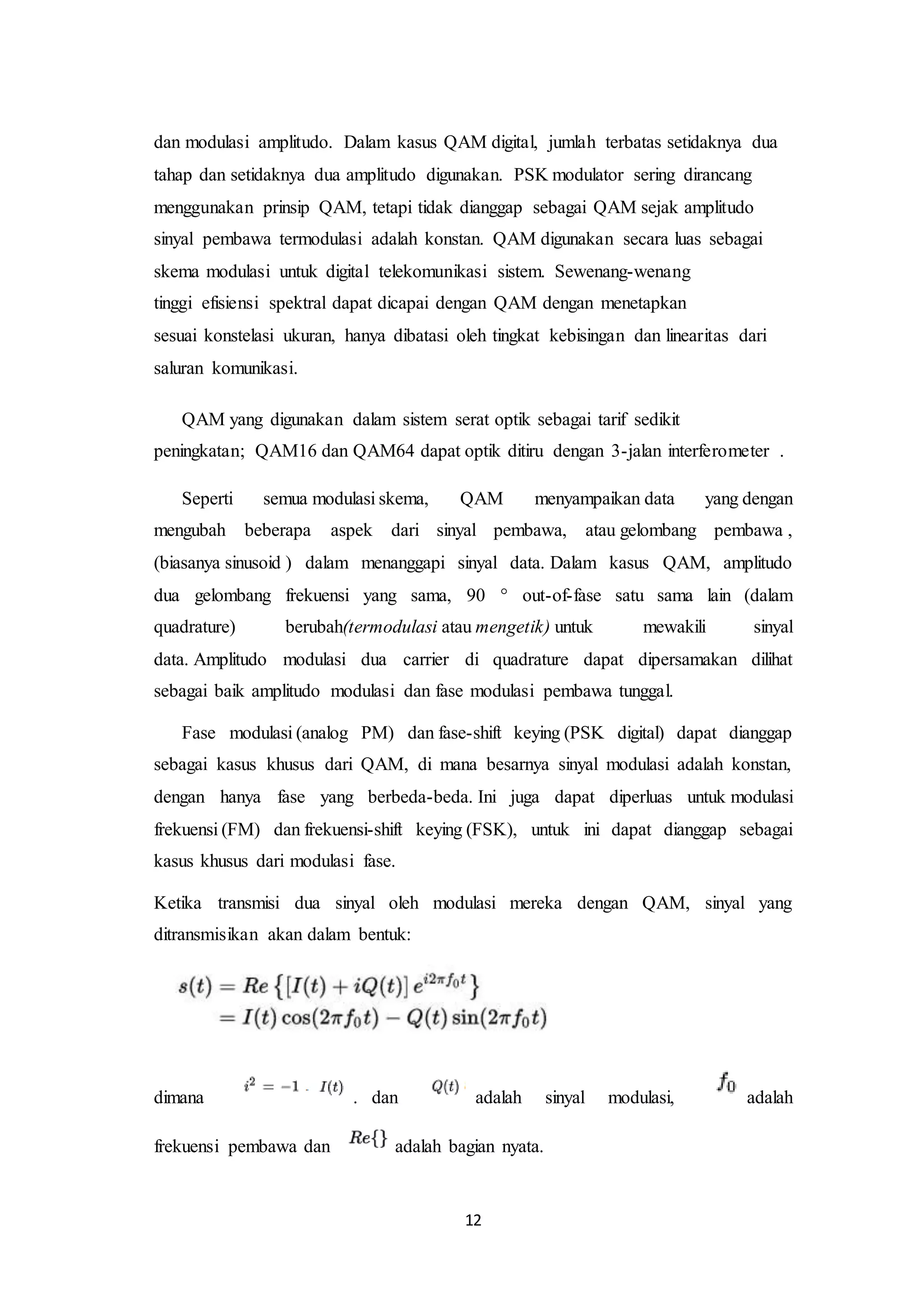 Materi Amplitude Modulation (AM) | DOCX