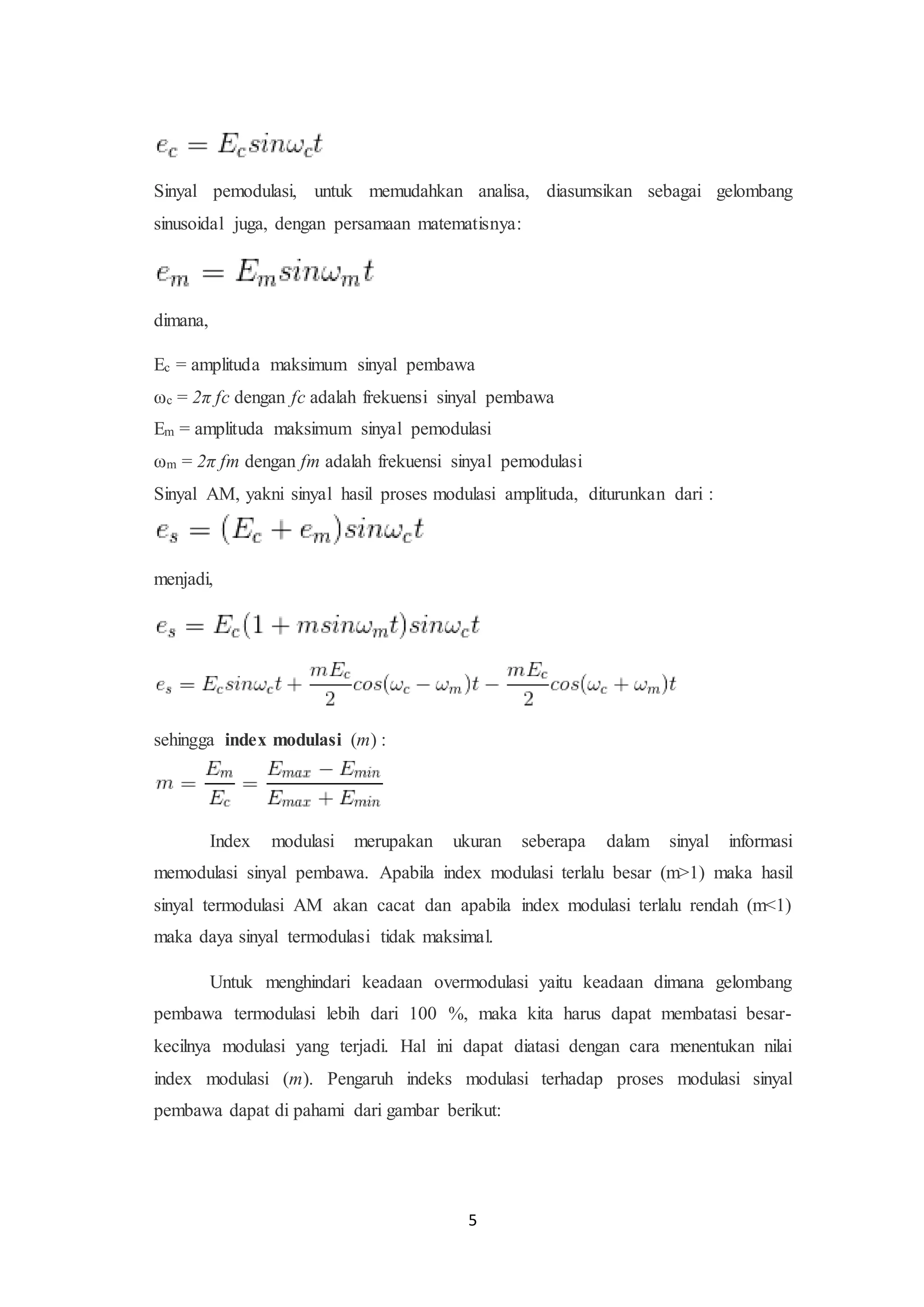 Materi Amplitude Modulation (AM) | DOCX
