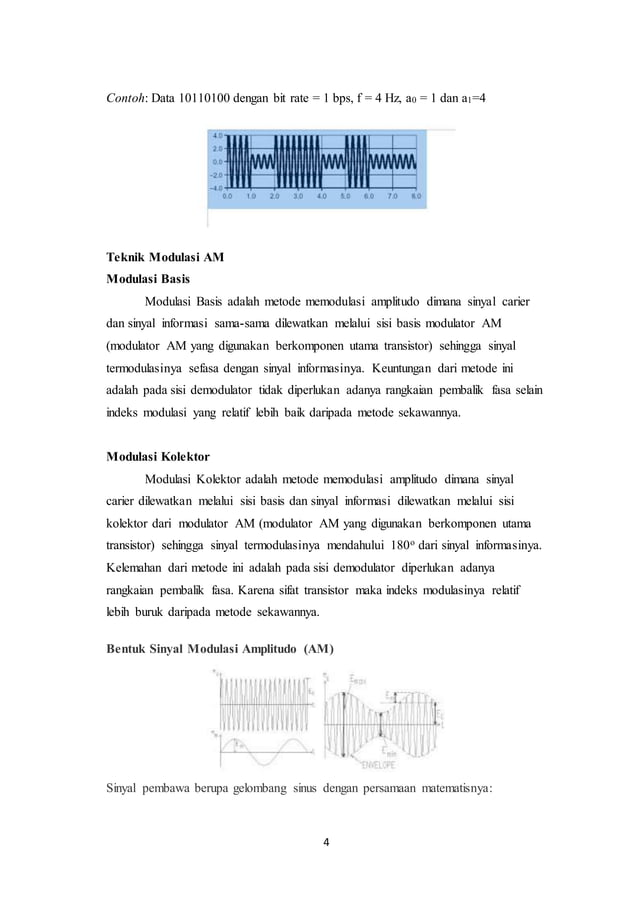 Materi Amplitude Modulation (AM) | DOCX