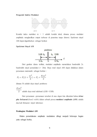 Materi Amplitude Modulation (AM) | DOCX