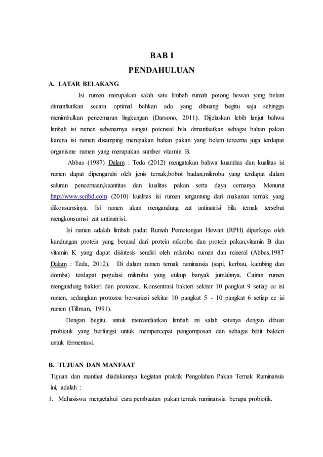 LAPORAN PRAKTIKUM PERMASALAHAN USAHA AGRIBISNIS PEMBUATAN PAKAN ...