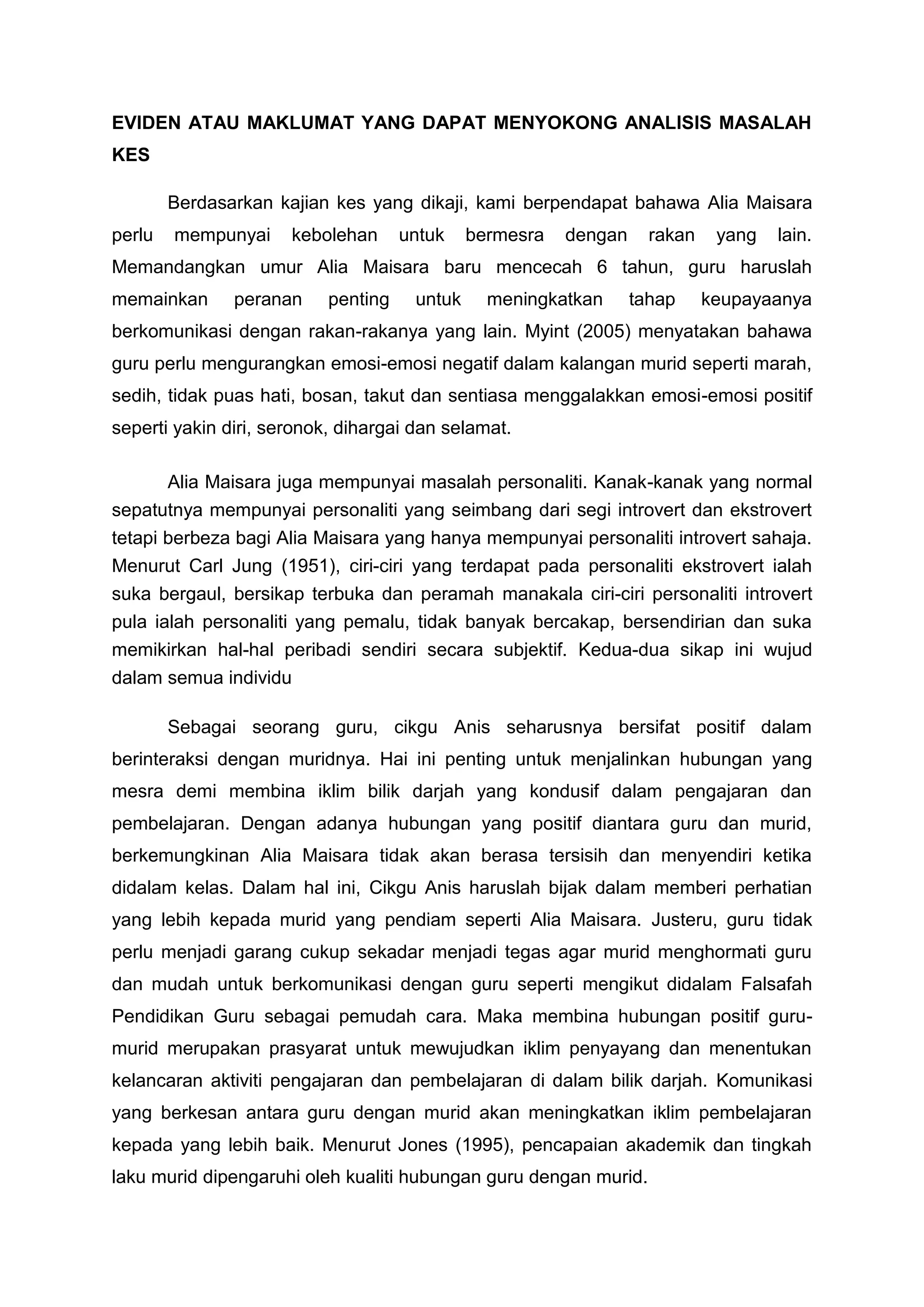 Laporan analisis kajian kes | DOCX