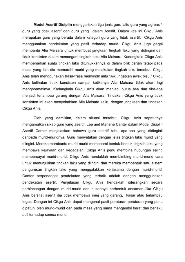 Laporan analisis kajian kes | DOCX