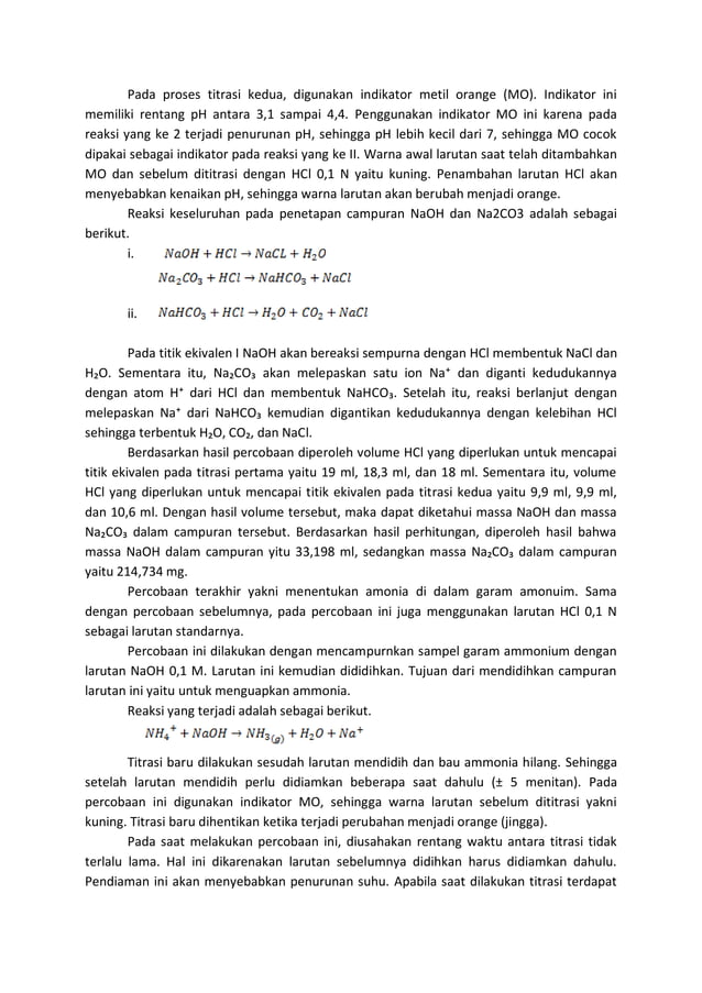 LAPORAN asidi alkalimetri | PDF