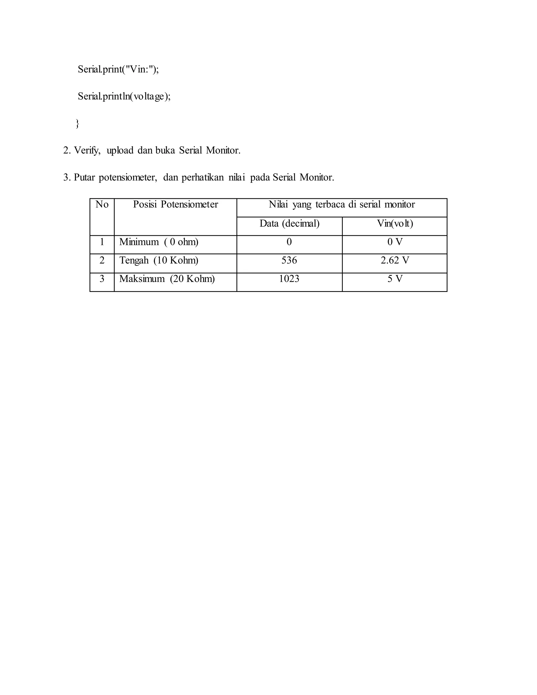 Analog Input Output | DOCX