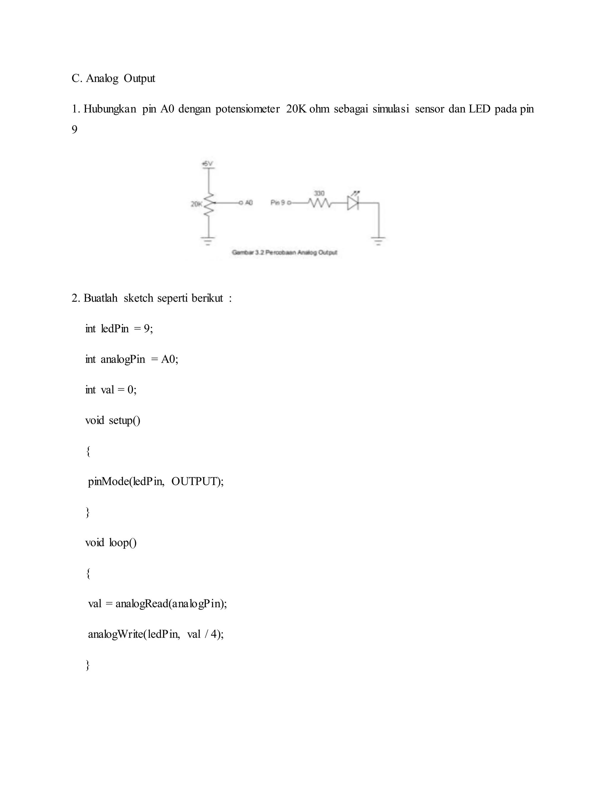 Analog Input Output | DOCX