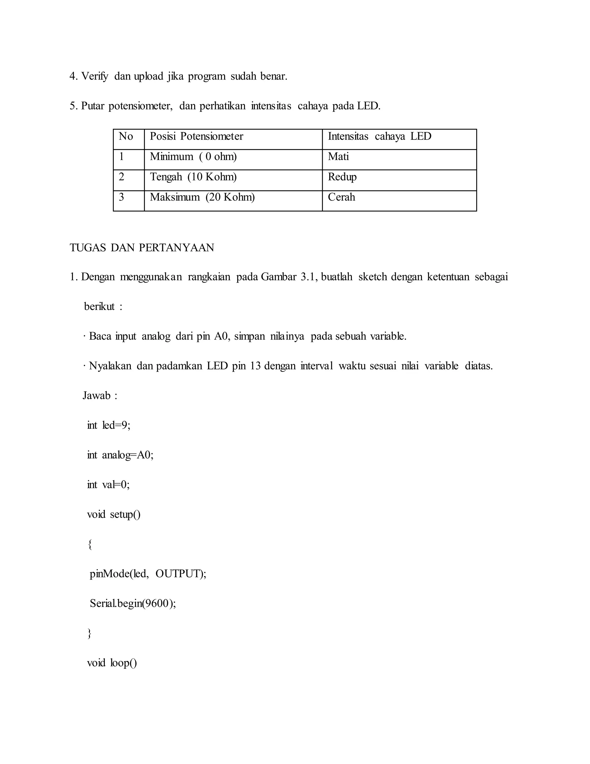 Analog Input Output | DOCX