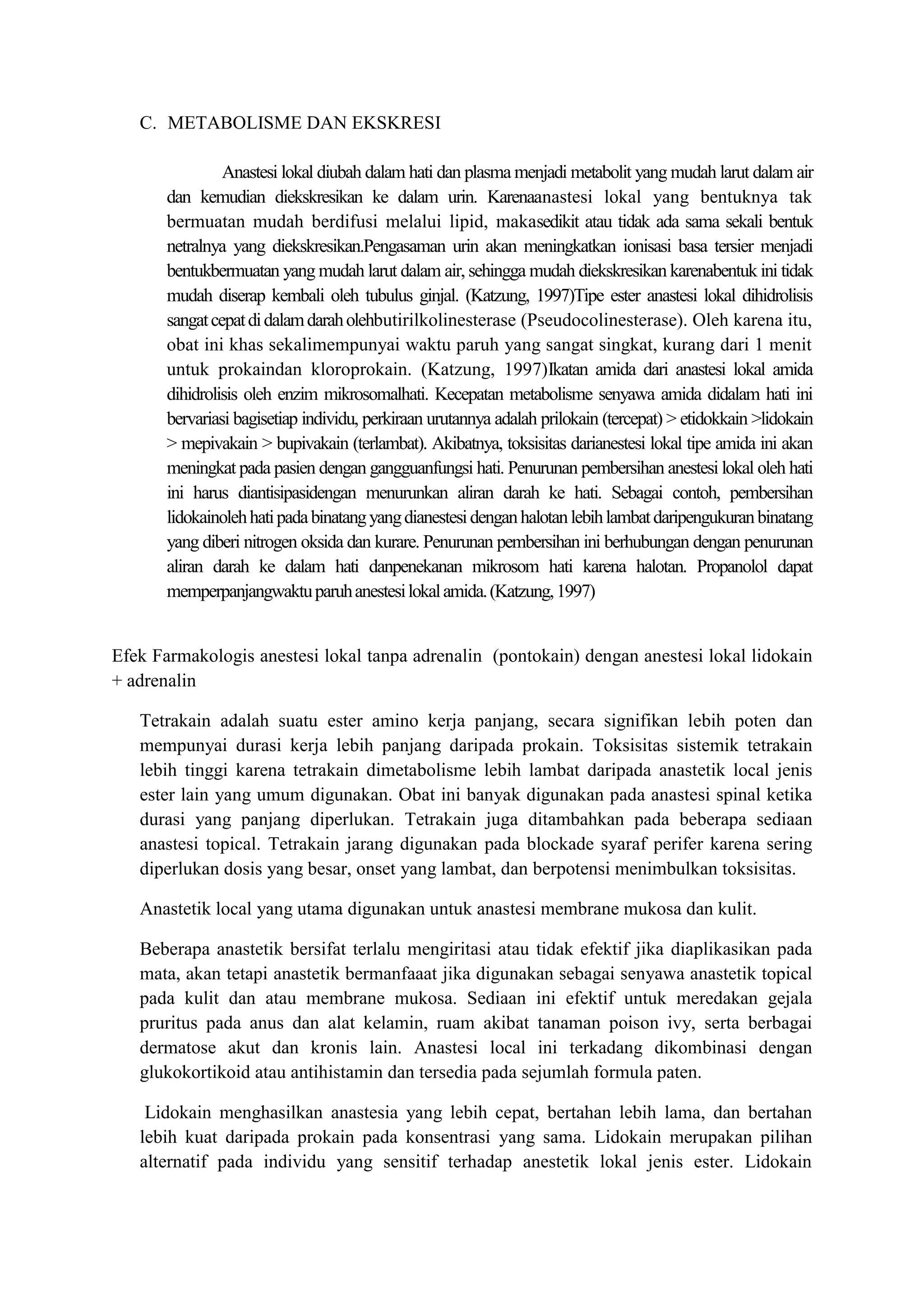 Laporan anestesi lokal | DOCX