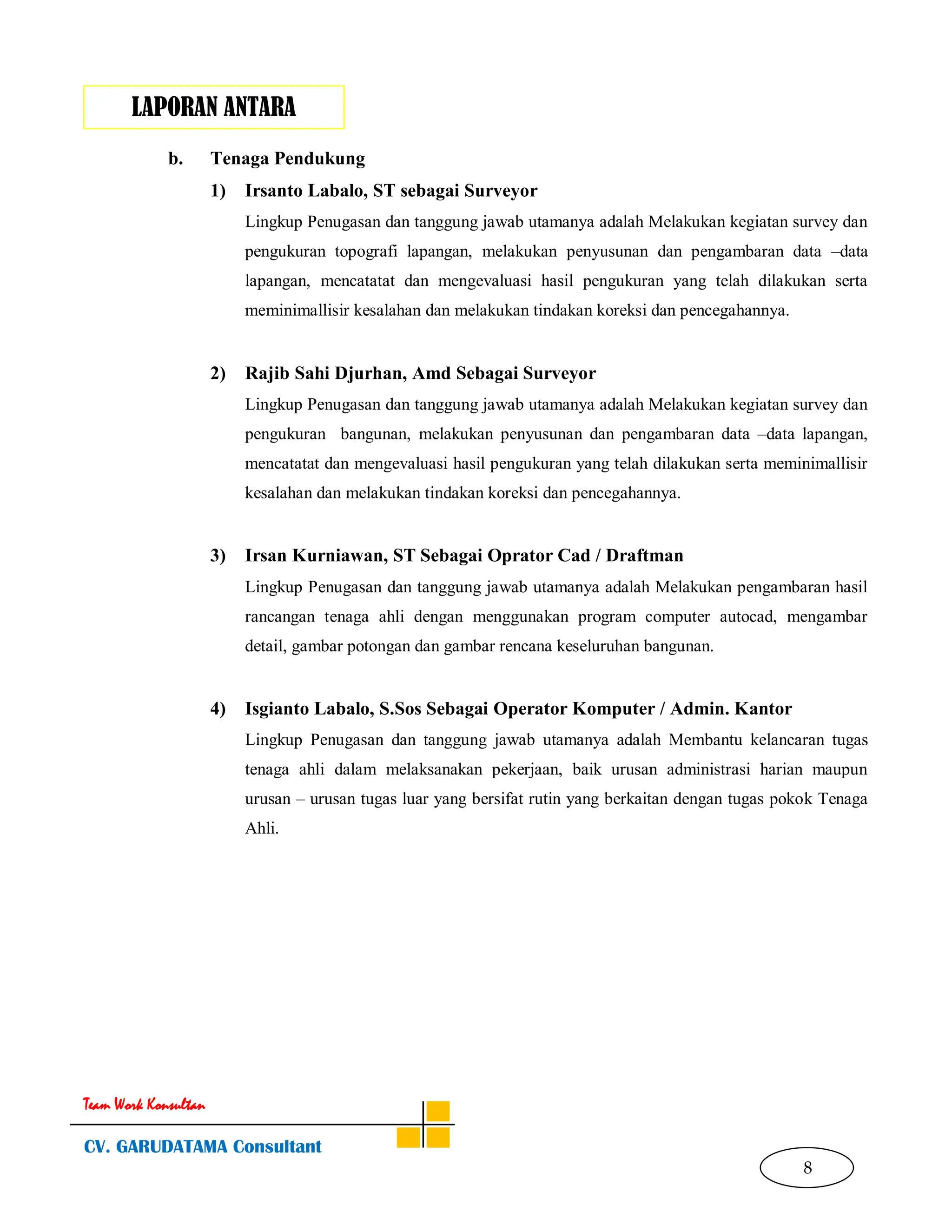 Laporan ANTARA untuk konsultan perencana.pdf