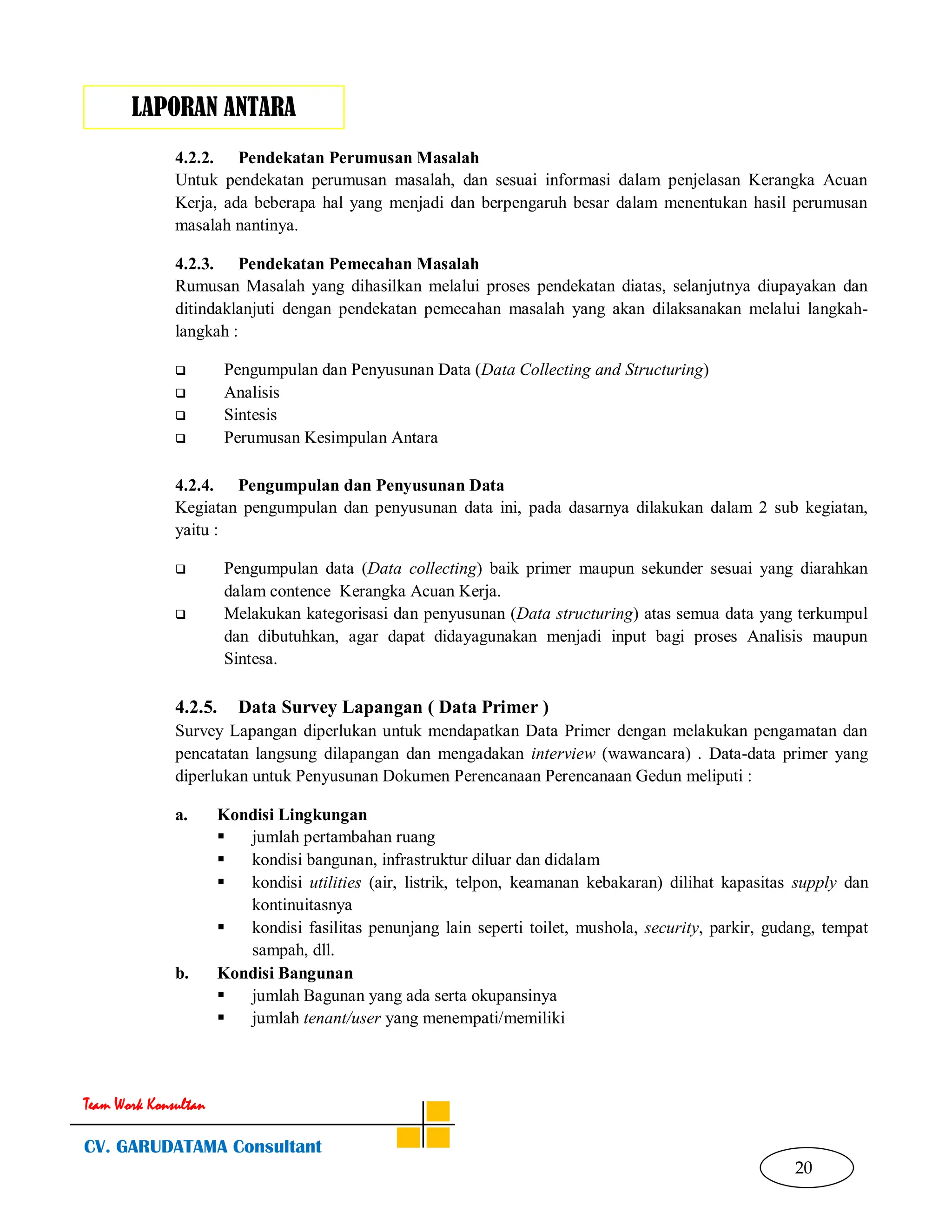Laporan ANTARA untuk konsultan perencana.pdf