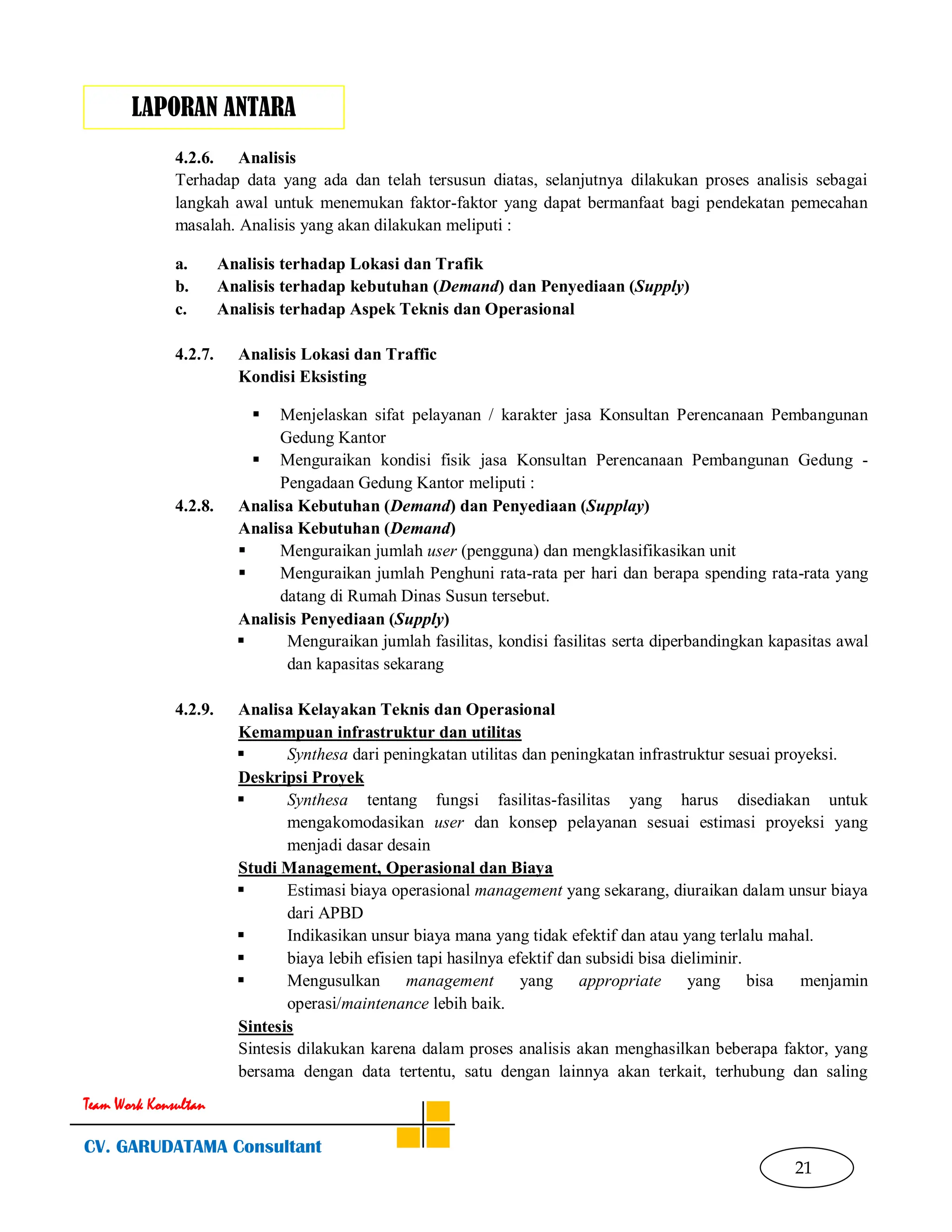 Laporan ANTARA untuk konsultan perencana.pdf