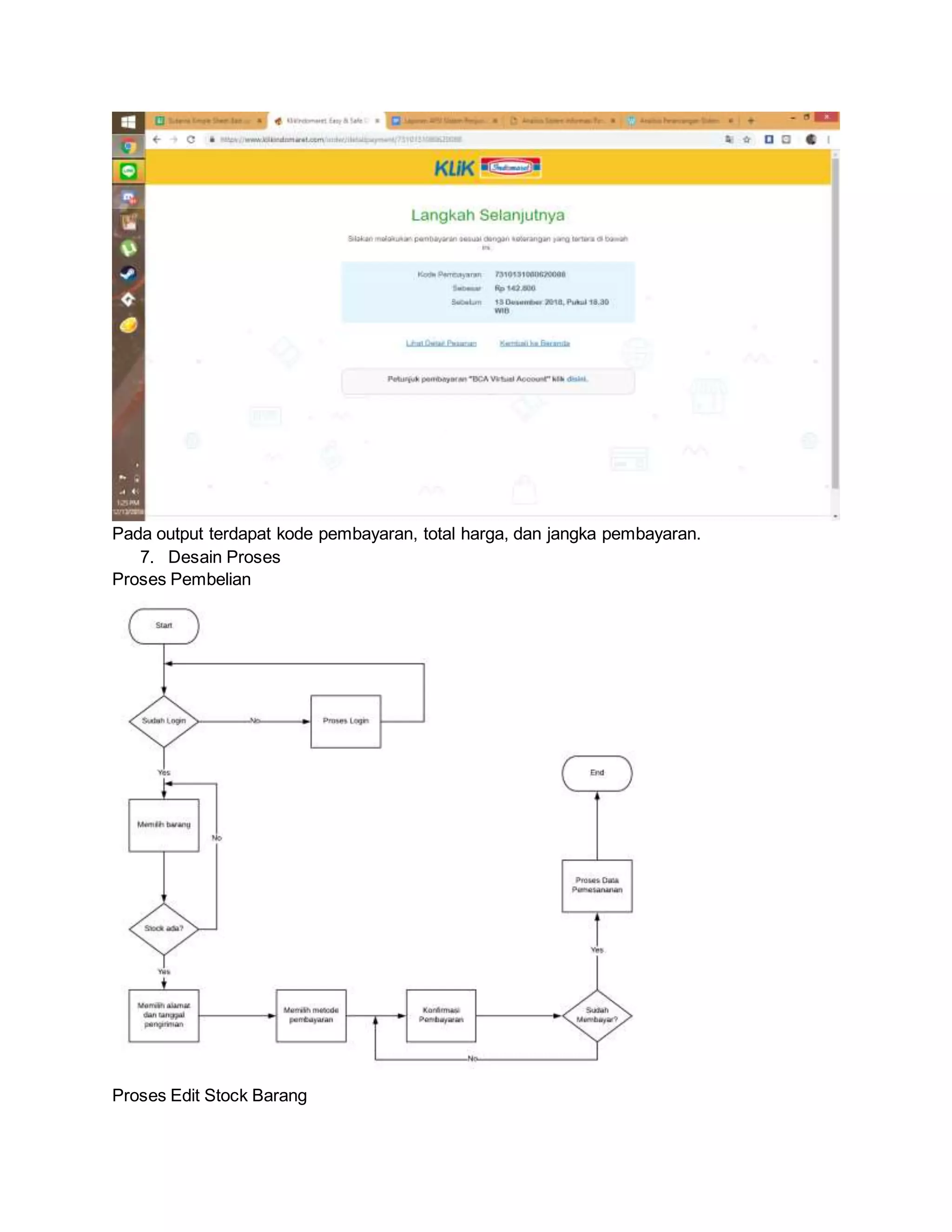 Laporan apsi sistem penjualan indomaret | PDF